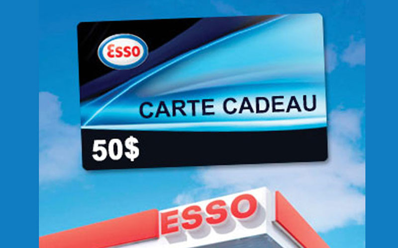 Carte cadeau Esso de 50$ - Échantillons gratuits, Concours, Coupons ...